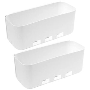 vicasky 2pcs box shelf under sink storage caddy plastic storage drawers under sink shelf multipurpose sink organizers under the sink organizer kitchen bathroom organizer white counter pp