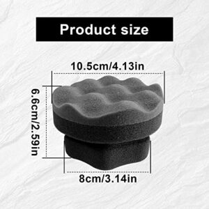 2Pcs Large Tire Shine Applicator Pad, Tire Sponge Applicator Foam Tire Gel Wet Applicator Car Detailing Reusable Cleaning Supplies for Tire Shine