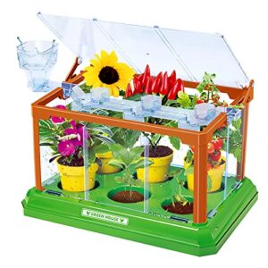 exbepe kids gardening kit greenhouse growing terrarium kit plant growing set discovery educational gardening gift for boy & girl