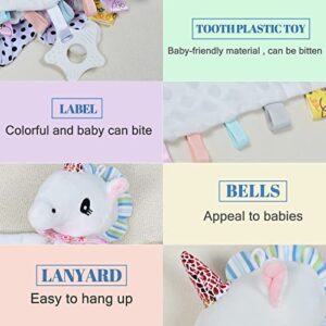 Jocidea Baby Gifts Personalized Security Blanket Baby - Gifts for Newborn - New Baby Boy Girl Gifts - Gifts for Christmas Baby Shower - Infant Presents for Christmas - White Unicorn