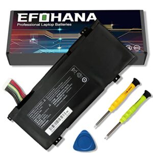 efohana gk5cn-00-13-3s1p-0 laptop battery replacement for getac tongfang gk6z5cn schenker xmg neo 15 xne15m19 maingear vector 15 eluktronics matrix rp-17 series 11.4v 46.74wh 4000mah