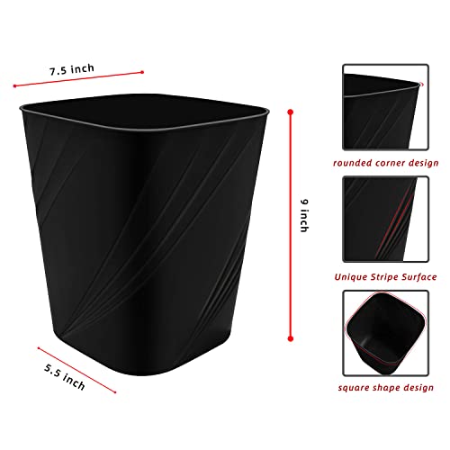 Freetex 1.6 Gallon Small Trash Can Wastebasket Recycling Bin Garbage Container Basket for Kitchen Office Bathroom