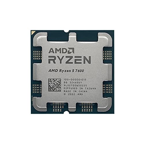 Computer Components AMD Ryzen 5 7600 R5 7600 5.1GHz 6-Core Prosesor CPU 12-Thread 5NM L3 = 32M 100-000001015 Soket Kotak Asal AM5 Dengan Pendingin Mature Technology