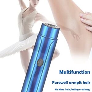 Taanimo Electric Razor Mini Shavers, Portable, USB Rechargeable, Perfect for Travel and Touch-ups, Unisex Men Women, Blue