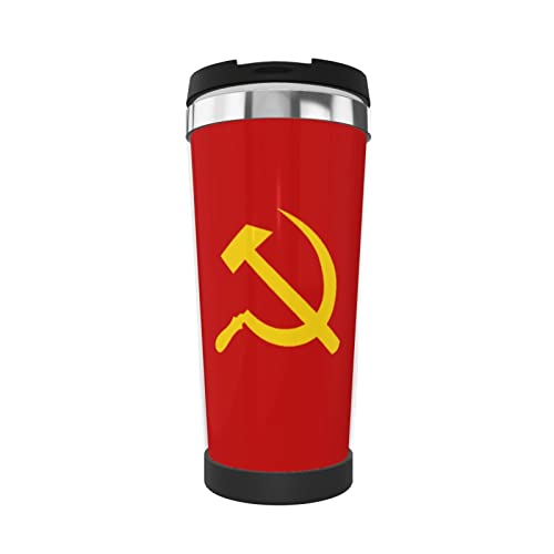 BDRAW Ussr-Hammer-And-Sickle Coffee Mug Coffee Cup Double Insulated Stainless Steel Insulation Coffee Cup