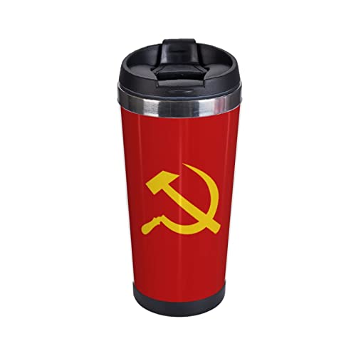 BDRAW Ussr-Hammer-And-Sickle Coffee Mug Coffee Cup Double Insulated Stainless Steel Insulation Coffee Cup