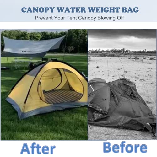 Canopy Water Weight Bag,88 LBS Water Tent Weights Set of 4 Leg Weights for Pop Up Canopy,Canopies,Tent,Gazebo (10L-Black-4pcs)