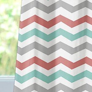 Artwork Store Valances Windows Curtain Gray and White Chevron Zig Zag Kitchen Valances Rod Pocket Window Treatment Short Curtains Valance for Window 1 Panel,42 by 18 inches