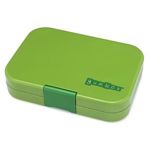 Yumbox Panino Leakproof Bento Lunch Box Container for Kids & Adults (Matcha Green - Race Cars)