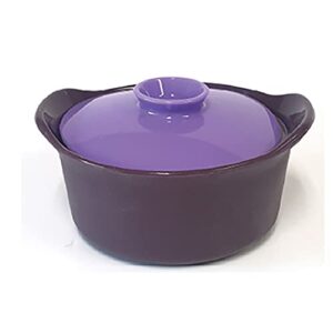 pamire silicone microwave egg steaming pot steamer egg cooker (purple)