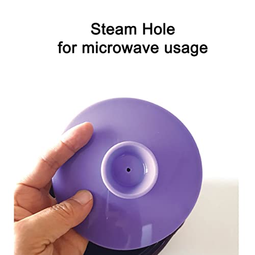 Pamire Silicone Microwave Egg Steaming Pot Steamer Egg Cooker (Purple)