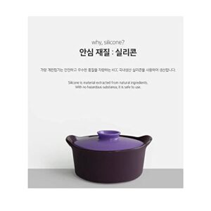 Pamire Silicone Microwave Egg Steaming Pot Steamer Egg Cooker (Purple)