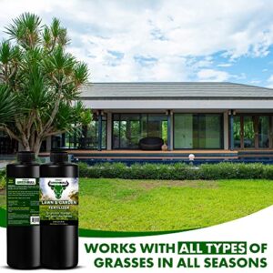 Persist Green Bull - 32oz Liquid Grass Fertilizer for Lawn and Garden Soil that Naturally Enhances Green and Creates Nitrogen Rich Plant Soil for Spring or All Year Lawn Care, Naturally Based Fertilizer for Greener Plants