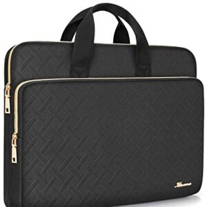 KIZUNA Laptop Sleeve Case 13 Inch Computer Carrying Handbag for 13.6" New MacBook Air M2/MacBook Pro 14 M2 Pro M1 MAX/14 Lenovo ThinkPad X1 Carbon/Yoga C740 S740 C930/14 IdeaPad Flex 5i /ASUS, Black