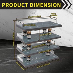 Esquirla 1/64 Model Car Display Show Case with Parking Lot Scene, Car Garage Display Case Display Stand for Toy Cars Model, Sports Car