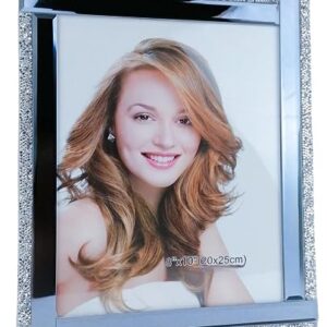 BANQLE Crystal Glass Picture Frames, Photo Frames Display for Wall or Tabletop, Present Photos 4x6 6x8 and 8x10 inches (Crystal)