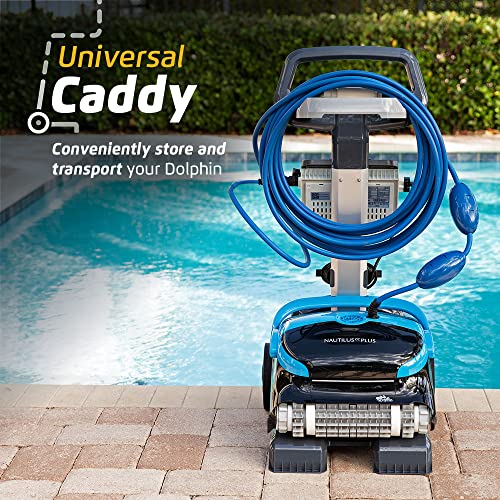 Dolphin Nautilus CC Plus Robotic Pool Vacuum Cleaner with Wi-Fi Control — Included Universal Caddy and Classic Caddy Cover — Ideal for Above/In-Ground Pools up to 50 FT in Length