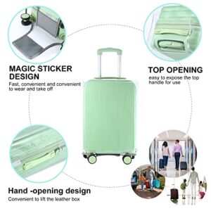 Mannikesi Luggage Cover Clear PVC Suitcase Covers Luggage Cover Protectors for Wheeled Suitcase (30 inch)