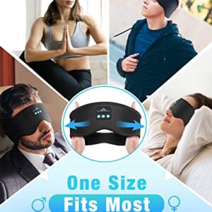 Sleep Headphones Bluetooth Headband Headphones for Sleeping - 10Hrs Sleeping Headphones for Side Sleepers, Bluetooth Sleep Mask Sleep Earbuds, Birthday Christmas Stocking Stuffers Tech Gifts Men Women