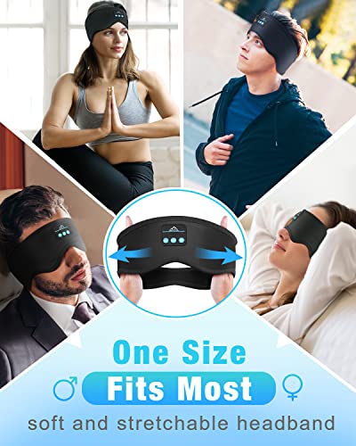 Sleep Headphones Bluetooth Headband Headphones for Sleeping - 10Hrs Sleeping Headphones for Side Sleepers, Bluetooth Sleep Mask Sleep Earbuds, Birthday Christmas Stocking Stuffers Tech Gifts Men Women