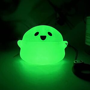 Compatible with AirPods Pro/Pro 2nd Generation Case Cover, Cute Luminous 3D Soft Silicone Ghost Case Designed for Apple Air Pods Pro and Pro 2 for Men Women