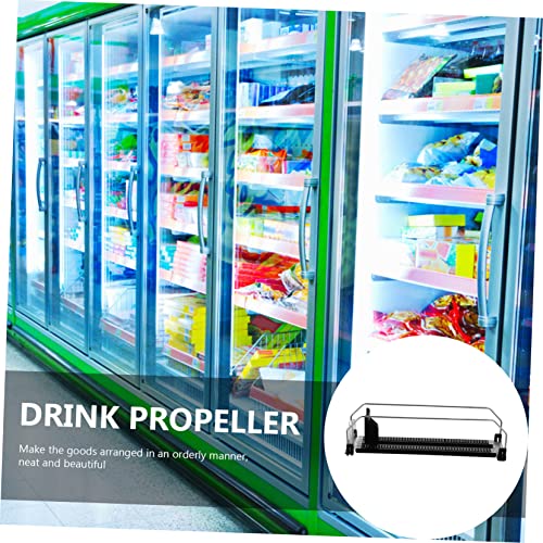 Garneck Propeller Beverage Organizer for Fridge Tool Tray Organizer Magnetic Shelf for Refrigerator Drink Holder Self Pushing Drink Organizer Fridge Drink Organizer Pusher Drink Propeller