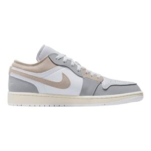 Nike Air Jordan 1 Low Men's Shoes Tech Grey/LT Orewood Brown-White DN1635-002 10