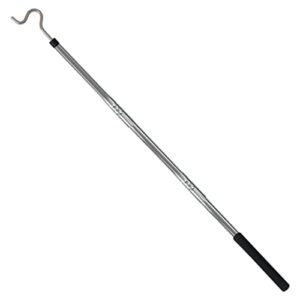 frebuta adjustable long reach stick clothes poles extend closet hook pole 37 to 66 inch sponge handle s hooks convenient storage, shutters pole, ceiling home reacher poles stainless steels assist tool