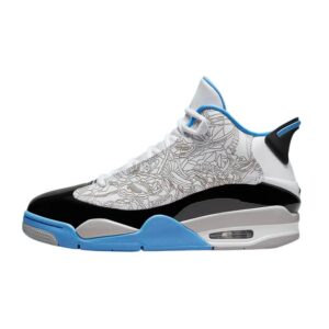 jordan air dub zero men's shoes size - 11 white/black/blue