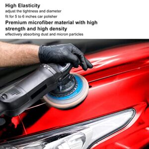 24 Pcs 6 Inches Buffer Bonnets Waxers Bonnet Set,Car Orbital Buffer Polisher Pad Bonnet Microfiber Polishing Buffing Bonnet Set for Cars Motorcycles