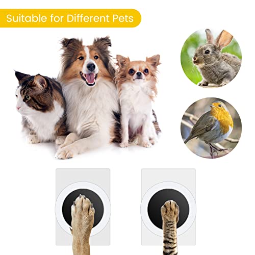 Nabance Paw Print Kit, Dog Nose Print Kit, Mess-Free Paw Print Stamp Pad for Dogs & Cats, 8Pcs Pet Paw Print Impression Kit with Photo Frames, Safe Clean Touch Ink Pads, Nose Print Stamp Pad for Dogs