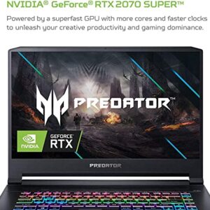 Acer Predator Triton 500 Gaming Laptop, 15.6" FHD NVIDIA G-SYNC Display 300Hz, Intel Core i7-10750H, NVIDIA GeForce RTX 2070 Super, 32GB DDR4 RAM, 1TB NVMe SSD, Wi-Fi 6, RGB Backlit KB