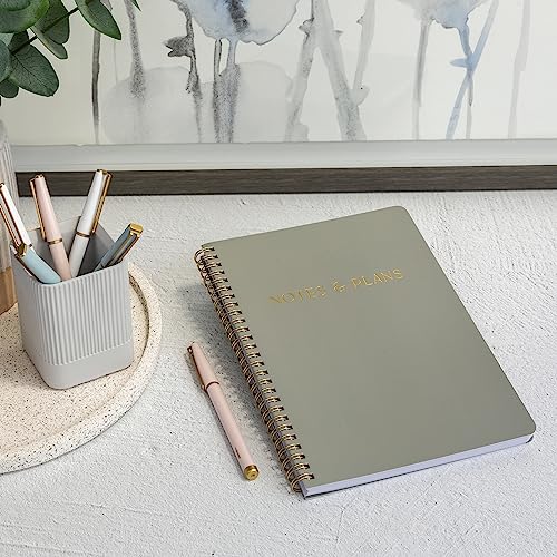 Simplified Daily Planner And Notebook With Hourly Schedule - Aesthetic Spiral To do List Notepad to Easily Organize Your Tasks And Appointments - Stylish Book And School Or Office Supplies For Women