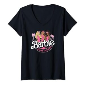 Barbie - Malibu Logo V-Neck T-Shirt