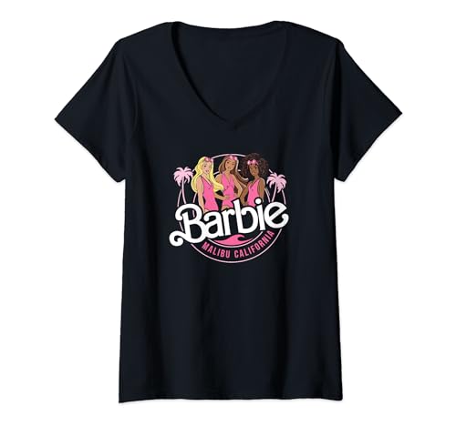 Barbie - Malibu Logo V-Neck T-Shirt