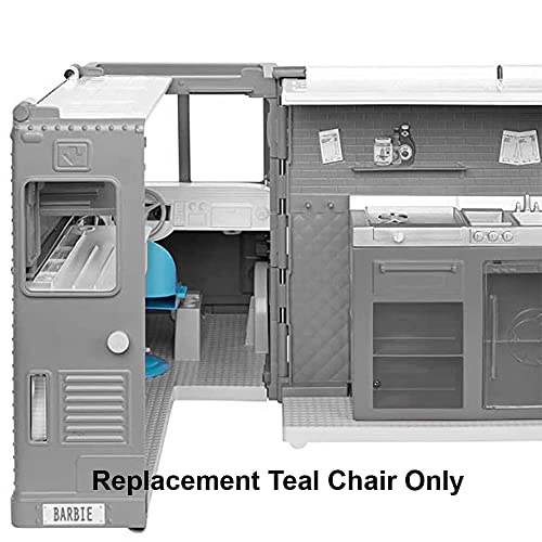 Barbie Replacement Parts for Fresh 'n Fun Food Truck Doll Playset - GMW07 ~ Replacement Teal Chair