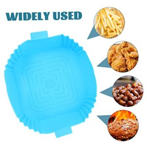 Luxshiny Air Fryer Pan Deep Fryer Airfryer Oven Air Fryer Oven Pan 3pcs Baking Oven Silicone Pot Air Fryer Cooking Pot Non Stick Air Fryer Liner Reusable Silicone Liner Silica Gel