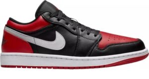 nike air jordan 1 low men's shoes alternate bred toe 553558 066 - size 10.5 white/black