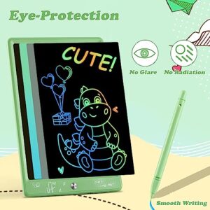 LCD Writing Tablet, 11 Inch Colorful Doodle Board Kids Drawing Tablet, Reusable Electronic Drawing Pad, Toddler Learning Educational Toys Gifts for 3 4 5 6 7 8 Years Old Girls Boys (Green)