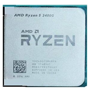 computer components amd ryzen 5 2400g r5 2400g 3.6g hz quad-core delapan benang 65w prosesor cpu yd2400c5m4mfb socket am4 2400g mature technology