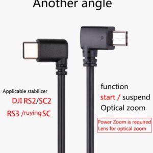 Camulti Multi to USB-C Type C Control Cable for DJI Ronin RSC2 RS2 RS3 RS3 pro RS3 Mini stabilizer Compatible with Sony Camera a6300 a6400 a7M3 a7S2 a7R3 a7R4 a7S3 a7M4