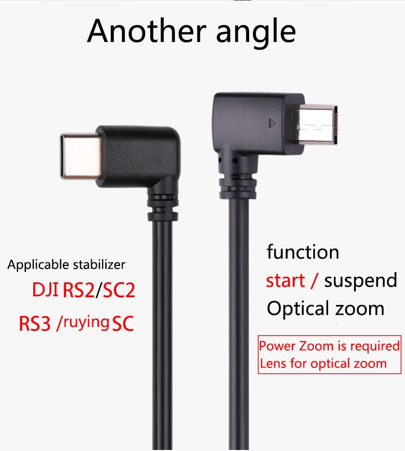 Camulti Multi to USB-C Type C Control Cable for DJI Ronin RSC2 RS2 RS3 RS3 pro RS3 Mini stabilizer Compatible with Sony Camera a6300 a6400 a7M3 a7S2 a7R3 a7R4 a7S3 a7M4