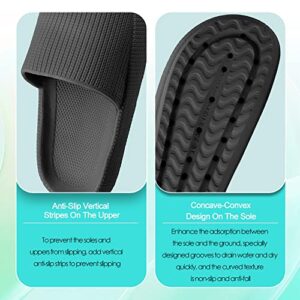 Cloud Slides for Kids, Girls Boys Pillow Slippers Shower Bathroom, Comfort Non-Slip Thick Sole Slippers Summer Beach Shoes for Little Kid/Big Kid