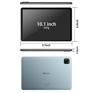 OSCAL 2023 Newest Android 12 Tablet, 10.1 Inch Tablets with 64GB ROM 1TB Expand, 25W/6580mAh Fast Charging, 800 x 1080p HD IPS Touch Screen, 2+5MP Dual Camera, WiFi, BT, Google Certified, Blue