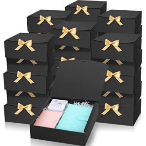 ireer 30 pcs gift boxes with lids 10 x 10 x 4 inch bridesmaid proposal boxes for presents with ribbon paper gift boxes for wedding birthday party baby shower anniversaries packaging wrapping