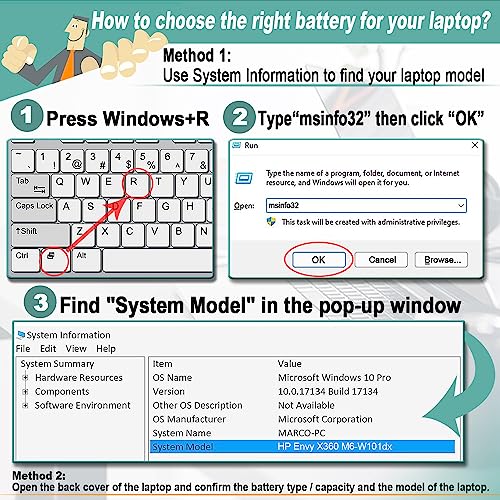 BOWEIRUI PB50BAT-6 Laptop Battery for Clevo PB51RF-G PB70EF-G PB71EF-G for PowerSpec 1720 1520 for Sager NP8371 Notebook 3INR19/66-2 11.1V 62Wh