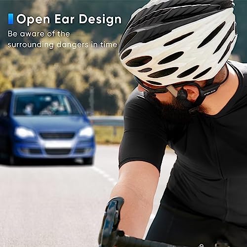 Bone Conduction Headphones, Open Ear Earbuds Bluetooth 5.2, Magnetic Charging, Wireless Conducting Headset with Mic, Waterproof Sweatproof Inductivv Earphones for Running, Cycling, Driving and Sports.