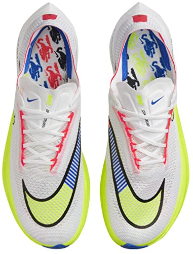 Nike Men's ZoomX Streakfly Racing Shoes (White/Black-Volt-Racer Blue, us_Footwear_Size_System, Adult, Men, Numeric, Medium, Numeric_8_Point_5) 8.5