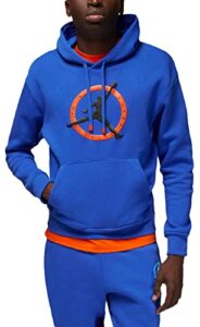 nike jordan flight men's graphic fleece pullover hoodie (as1, alpha, l, regular, regular, standard, game royal)