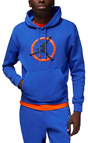 Nike Jordan Flight Men's Graphic Fleece Pullover Hoodie (as1, alpha, l, regular, regular, Standard, Game Royal)